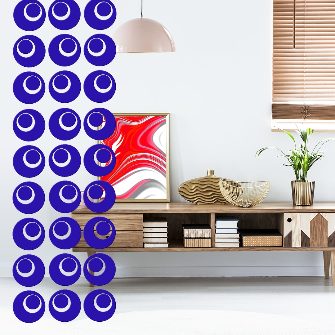 You'll Fall for Groovy DIY Room Divider Kit - Navy Blue Mid Century ...