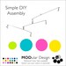 DIY Project Make Your Own Mobile Kit Colorful Hanging Mobile Stay Home ...