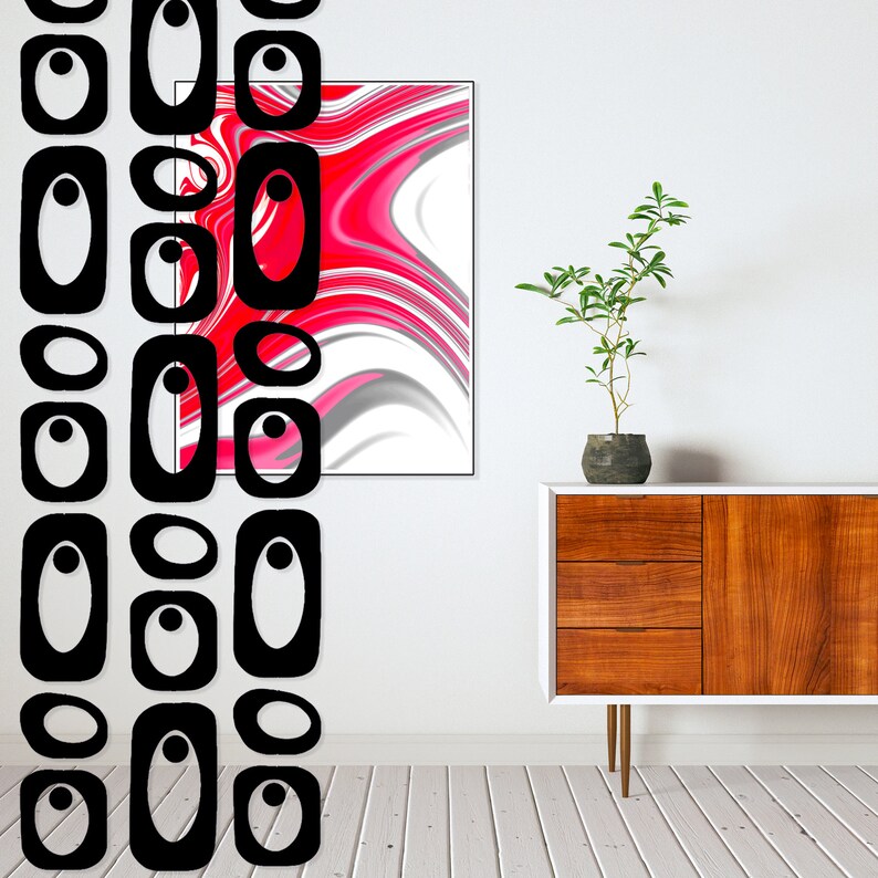 DIY Kit Black Beatnik Party Atomic Room Divider Mid Century - Etsy