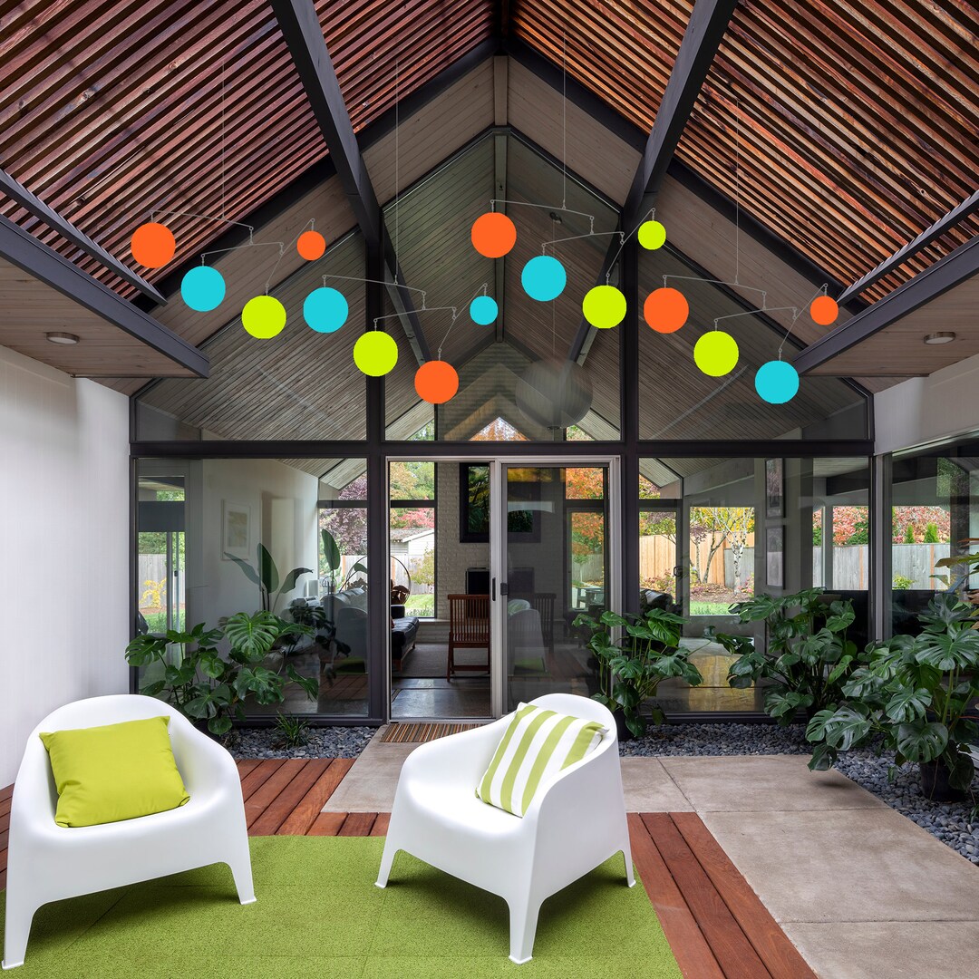 XL JETSETTER Dramatic Palm Springs DIY Kit Atomic Mobile Hanging Art ...