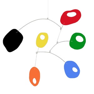 Colorful Retro Mobile by Atomic Mobiles - 3 Sizes - Fun Kinetic Mid ...