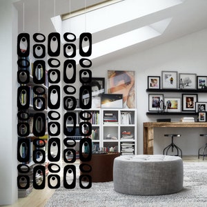 DIY Kit Black Beatnik Party Atomic Room Divider - Mid Century Modern ...