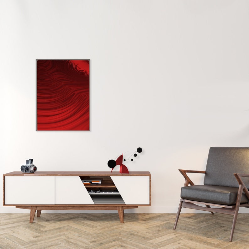 Drama Red Stabile Art Sculpture Modern Style Retro Atomic | Etsy