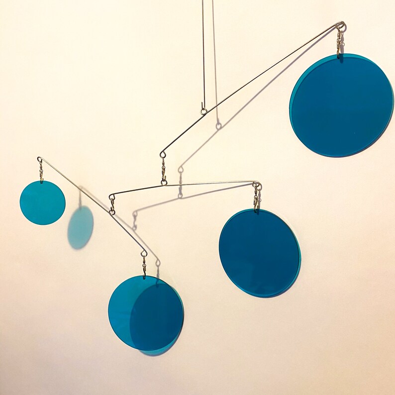 Delicious Retro Teal DIY Atomic Mobiles Kit MCM Kinetic - Etsy UK