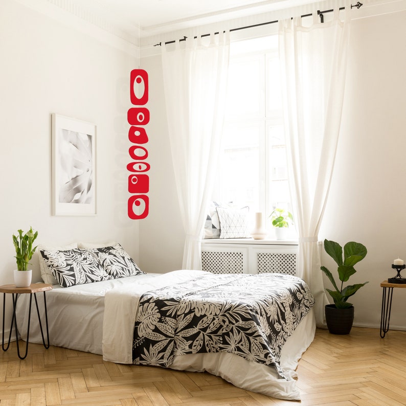 Red BEATNIK PARTY Retro Hanging Art Mobile Mid Century | Etsy