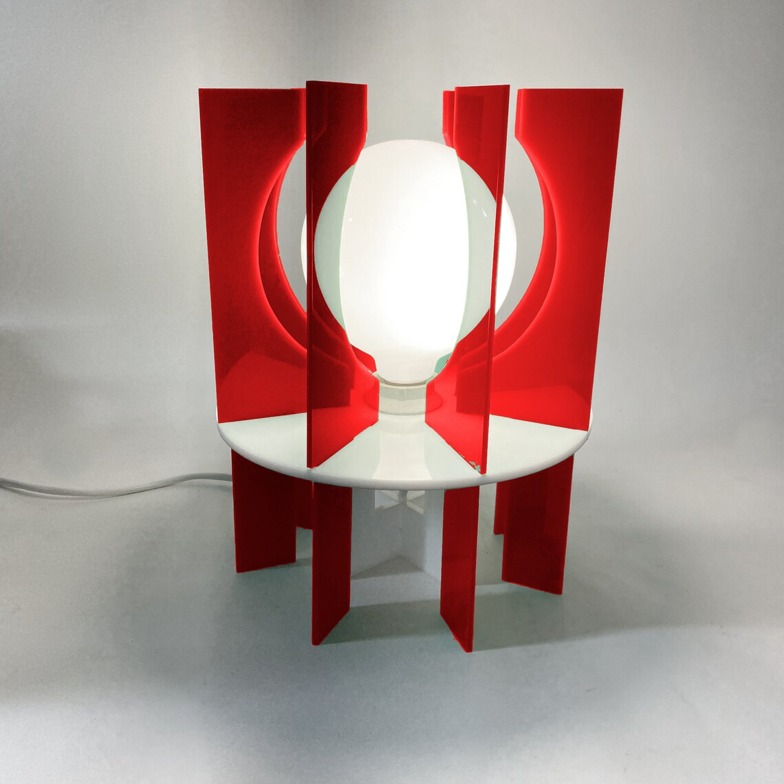 Red MODPOP Space Age Lamp Retro 1960s 70s Groovy Lighting - Etsy