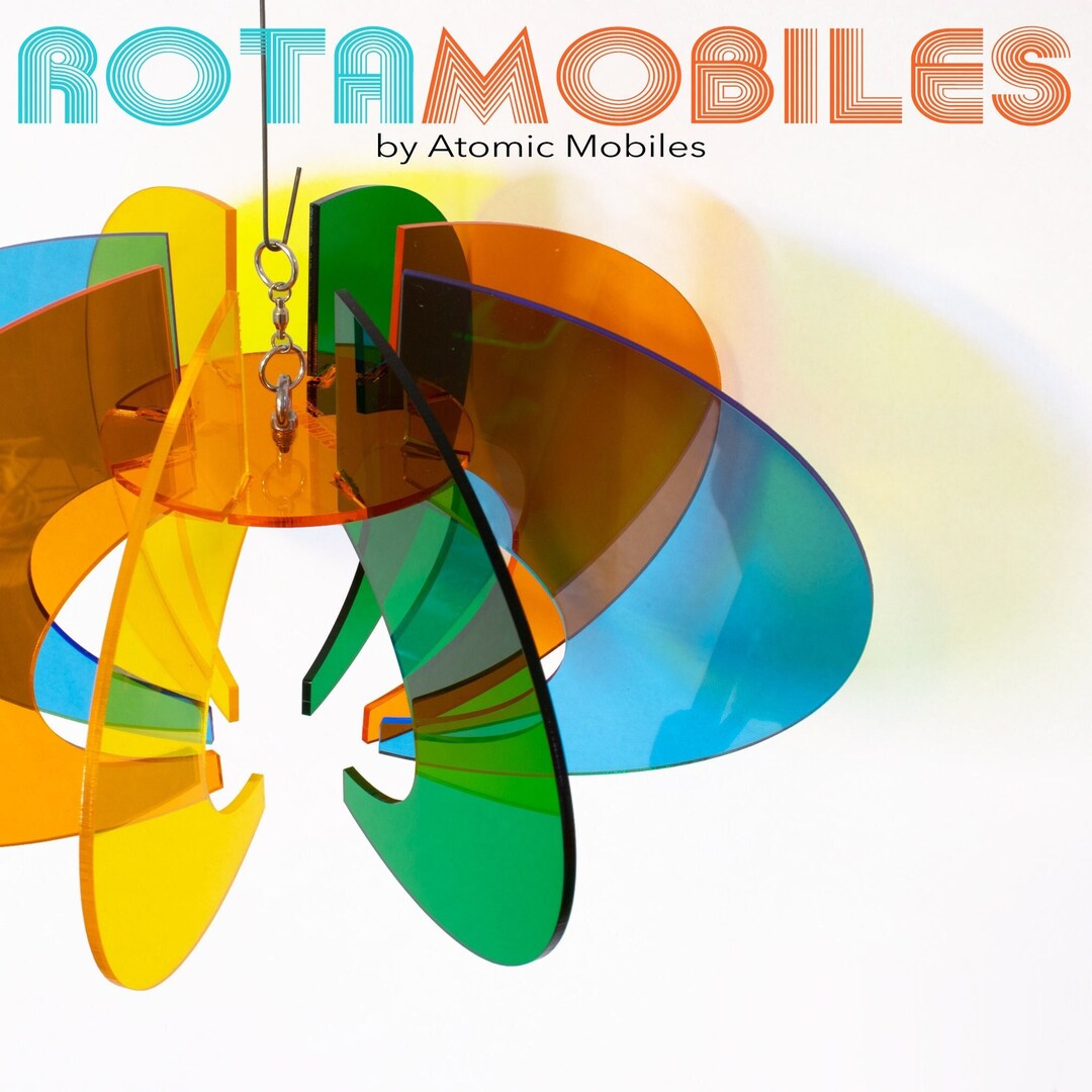 Rotamobile | Space Age Orbit Mobile | Kinetic Hanging Art Mobiles for ...