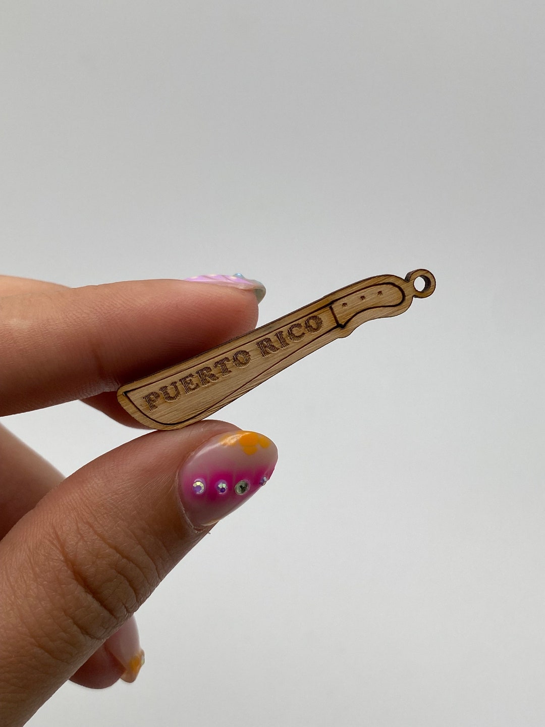 5pcs Puerto Rico Machete Wood Charm - Etsy