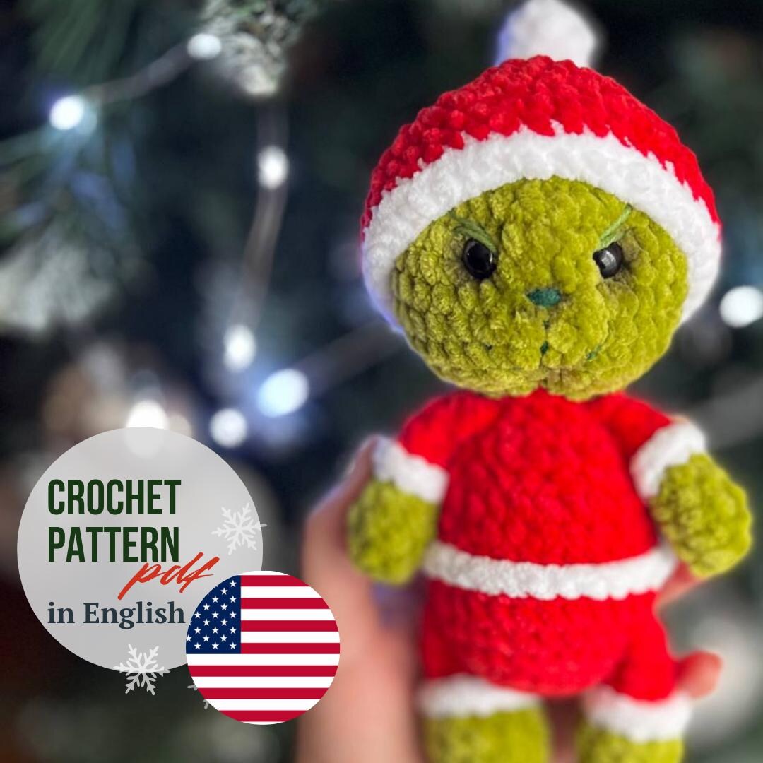 Grinch Crochet Pattern, Christmas Crochet Pattern, Christmas Characters ...