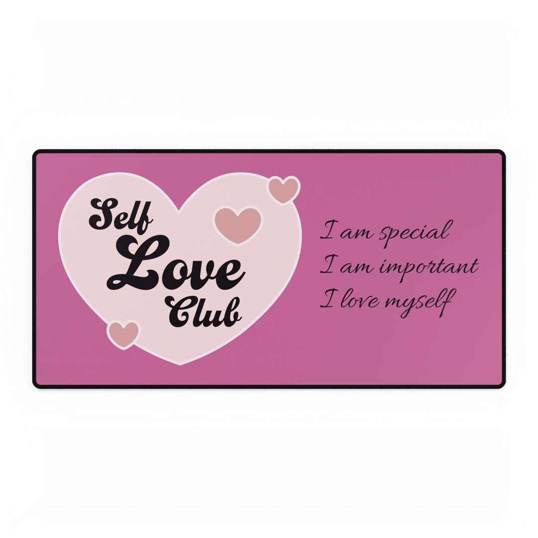 Self Love Club Positive Affirmation Desk Mat, Office Desk Decor, Work ...