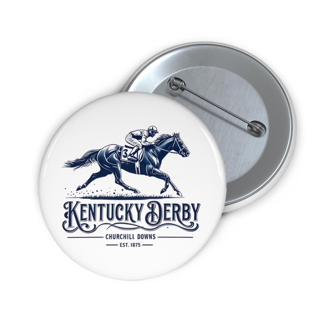 Custom Kentucky Derby Pin Buttons, Unique Horse Racing Badges, Ideal ...