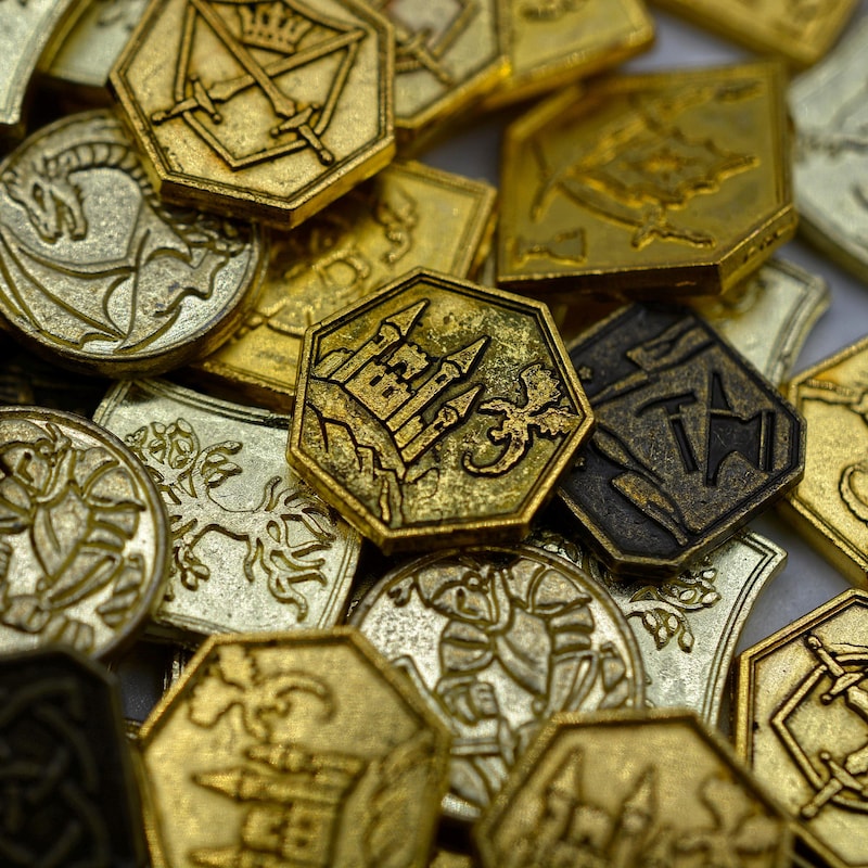 Board Game Coins Dragon - Etsy