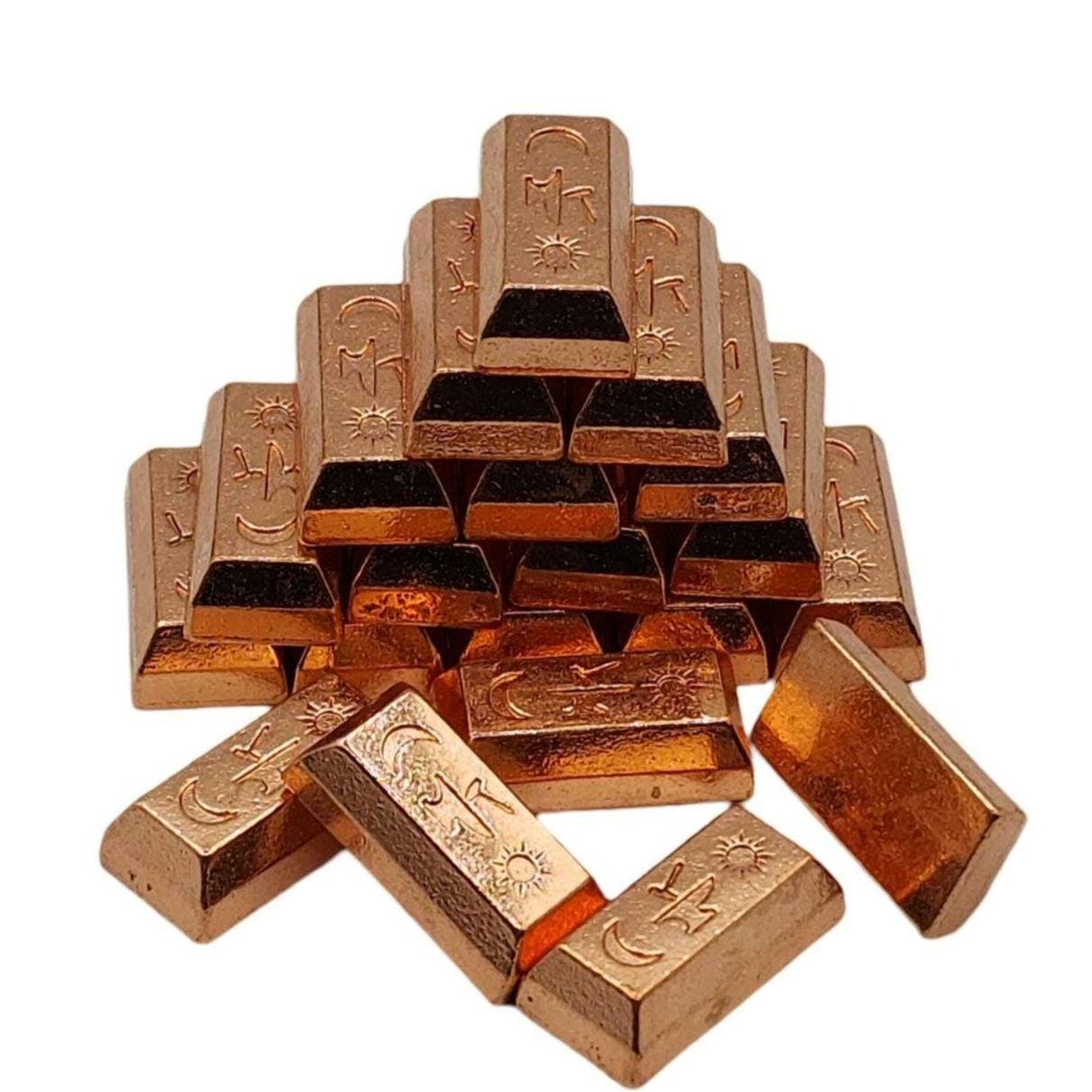 20 Copper Ingots, Dnd Metal Game Coins, TTRPG Accessories, Dungeons and ...