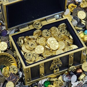 100 Gold Dnd Metal Game Coins, TTRPG Accessories, Currency for Wyrmspan ...