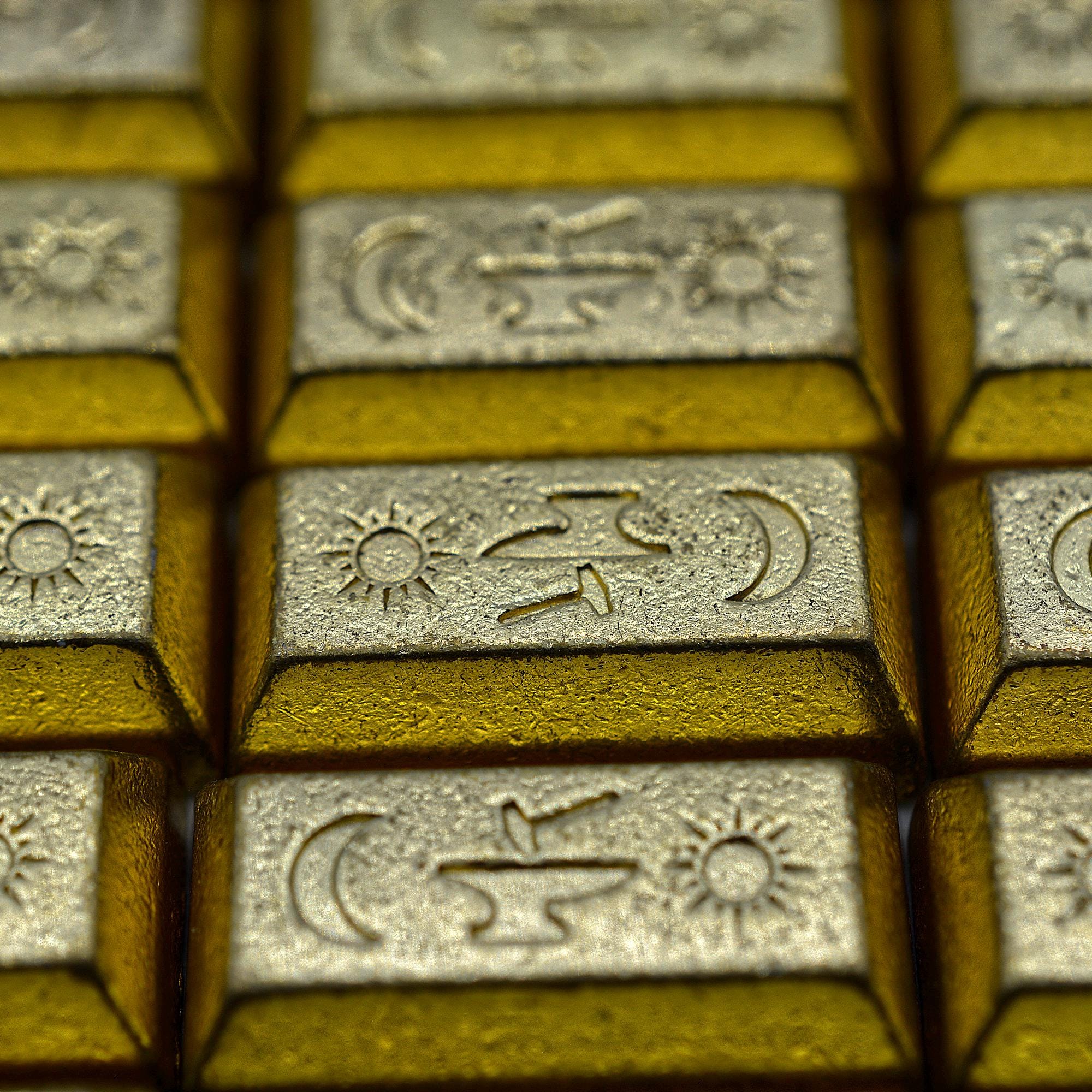 20 Gold Ingots, Dnd Metal Game Coins, TTRPG Accessories, Dungeons and ...