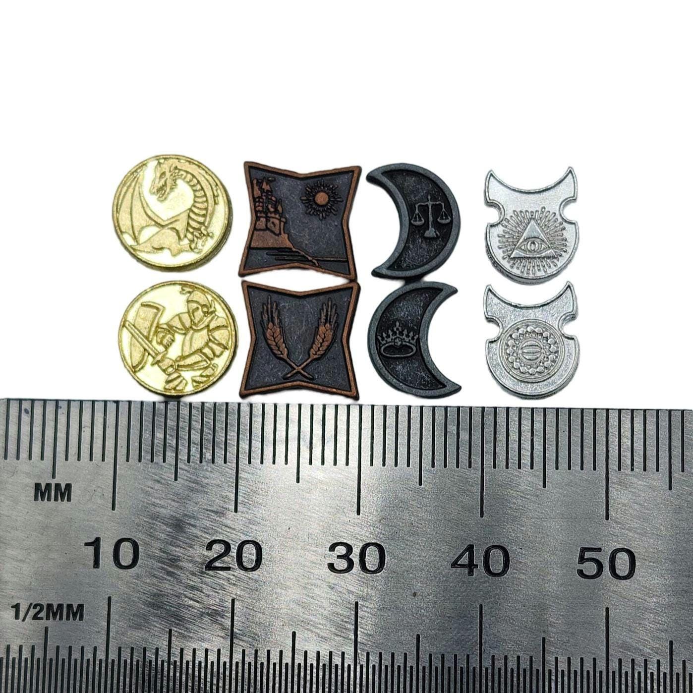 1000 Mixed Dnd Metal Game Coins, TTRPG Accessories, Currency for ...