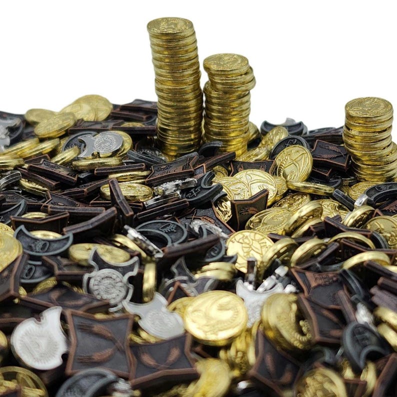 1000 Mixed Dnd Metal Game Coins, TTRPG Accessories, Currency for ...