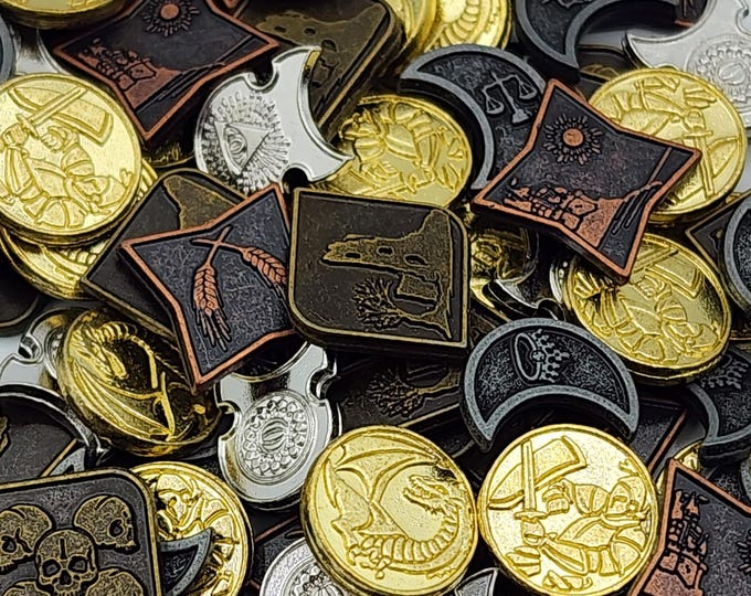 Dungeons and Dragons 5E Coins Set of 5 - Etsy