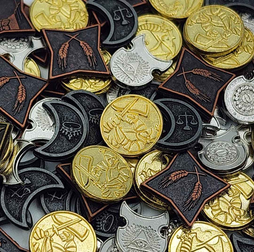 1000 Mixed Dnd Metal Game Coins, TTRPG Accessories, Currency for ...
