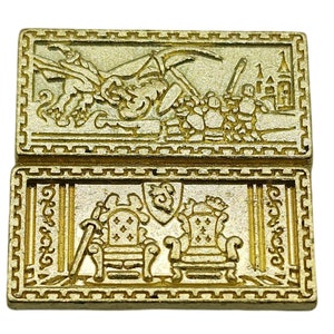50 Gold Metal Trade Bars, Game Coins, TTRPG Accessories, Dungeons and ...