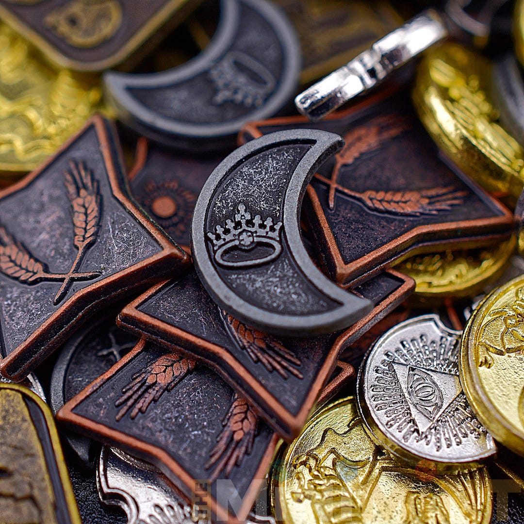 100 Mixed Dnd Metal Coins, TTRPG Accessories, Red Dragon Inn, Dungeons ...
