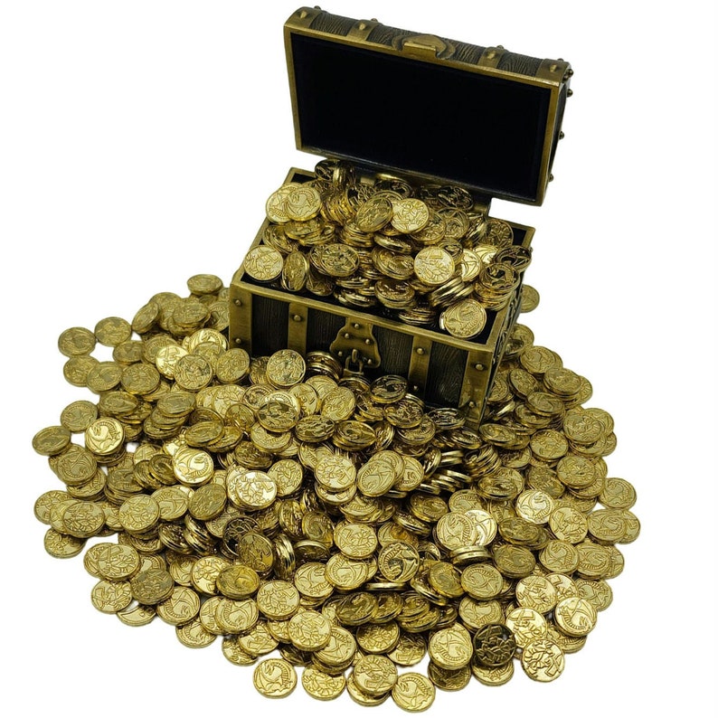 1000 Gold Dnd Metal Game Coins, TTRPG Accessories, Currency for ...