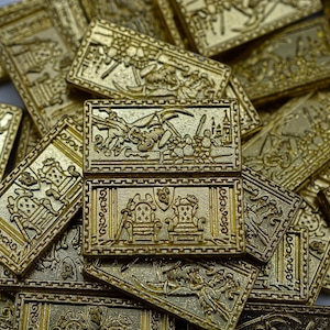 50 Gold Metal Trade Bars, Game Coins, TTRPG Accessories, Dungeons and ...