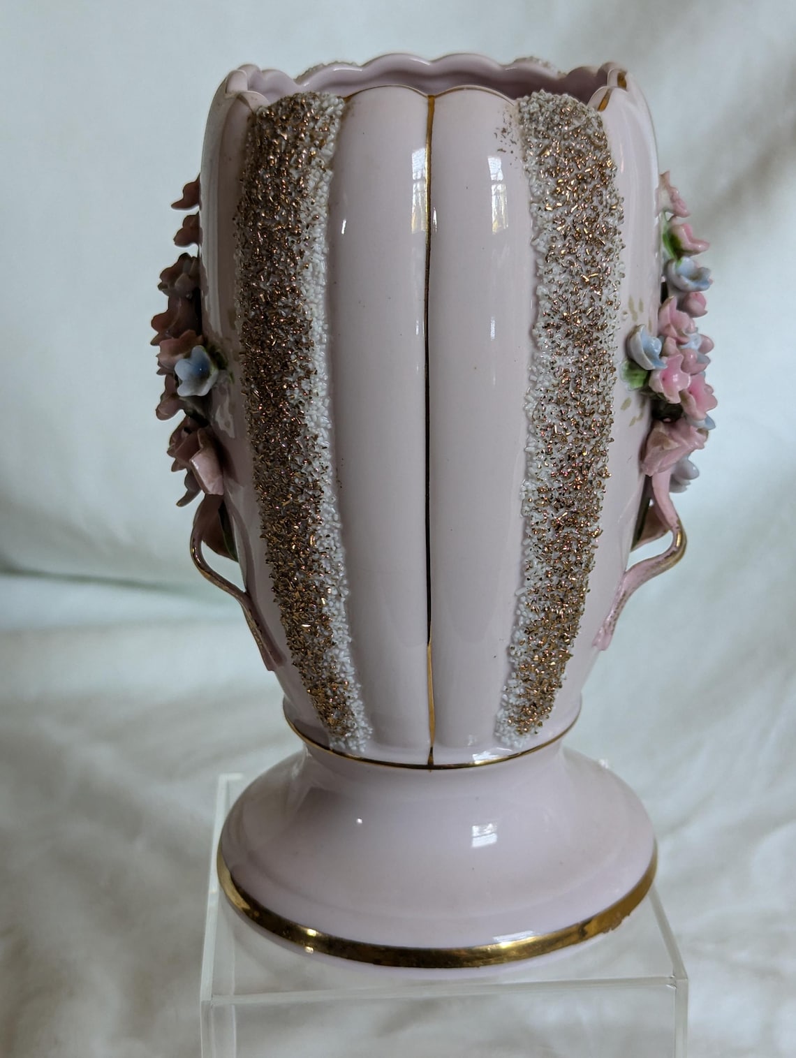 Vintage 1940's Lefton Japan Pink China Large Size 7