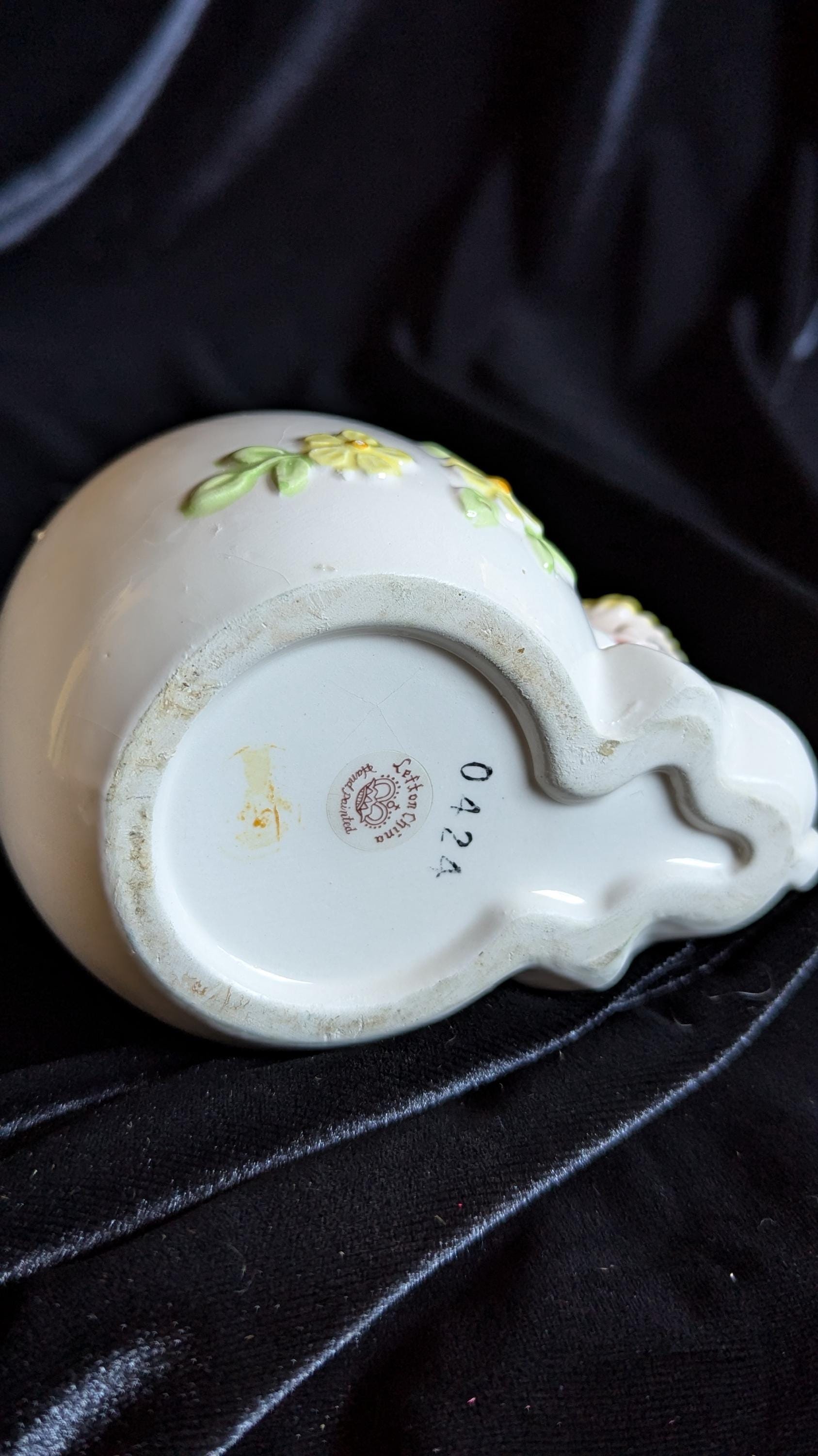 Vintage Lefton China Hand Painted Little Bunny Child With Easter Egg ...