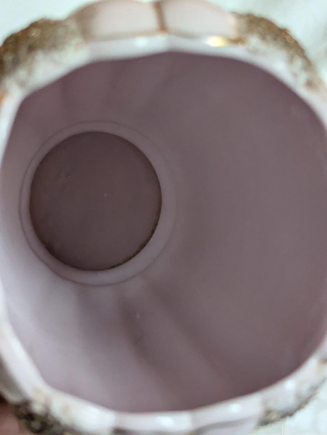 Vintage 1940's Lefton Japan Pink China Large Size 7 Vase With Applied ...