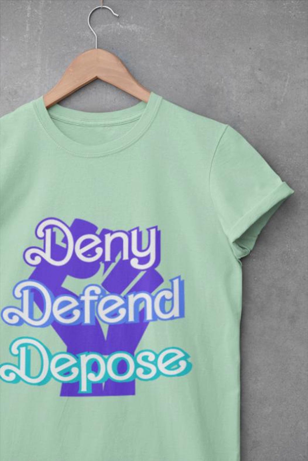 Deny Defend Depose Shirt, People Over Profits [unisex Softstyle T-shirt ...