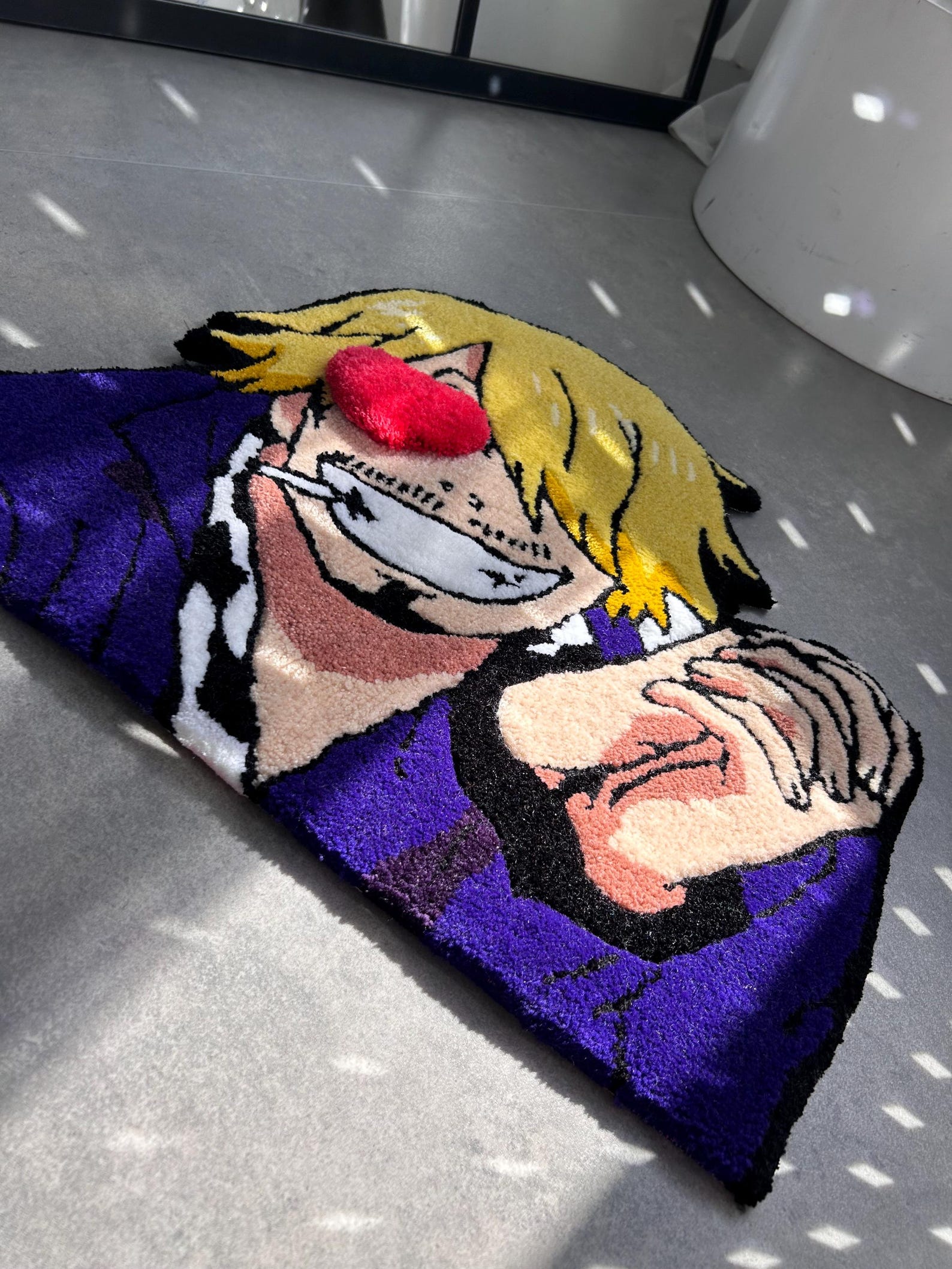 Handmade Anime Character Rug: Custom 3D Pirate Decor - Etsy