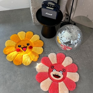 Fluffy Flower Rug Handmade Custom 3D - Etsy