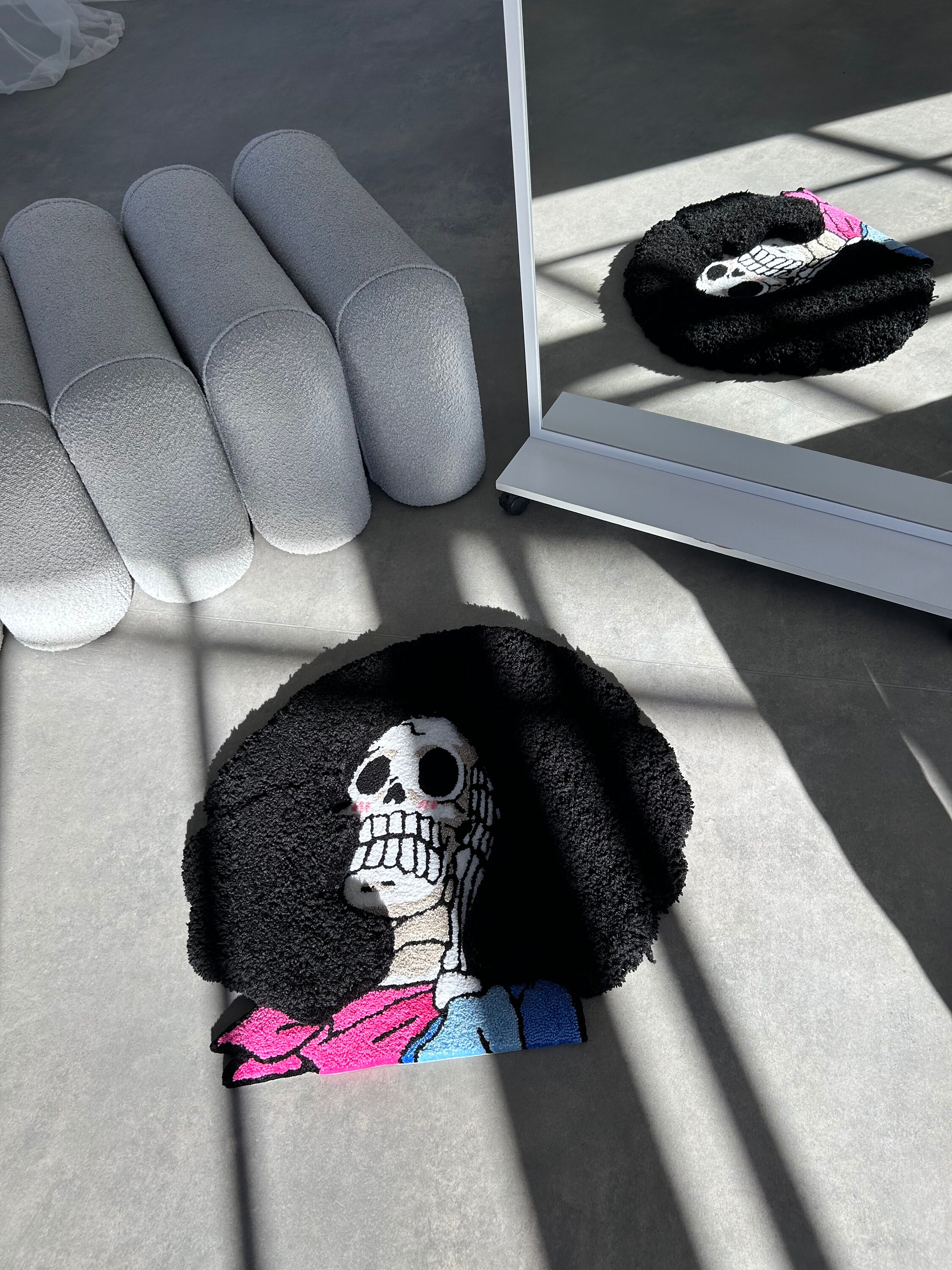 Skeleton Pirate Anime Character Rug Handmade Custom 3D - Etsy