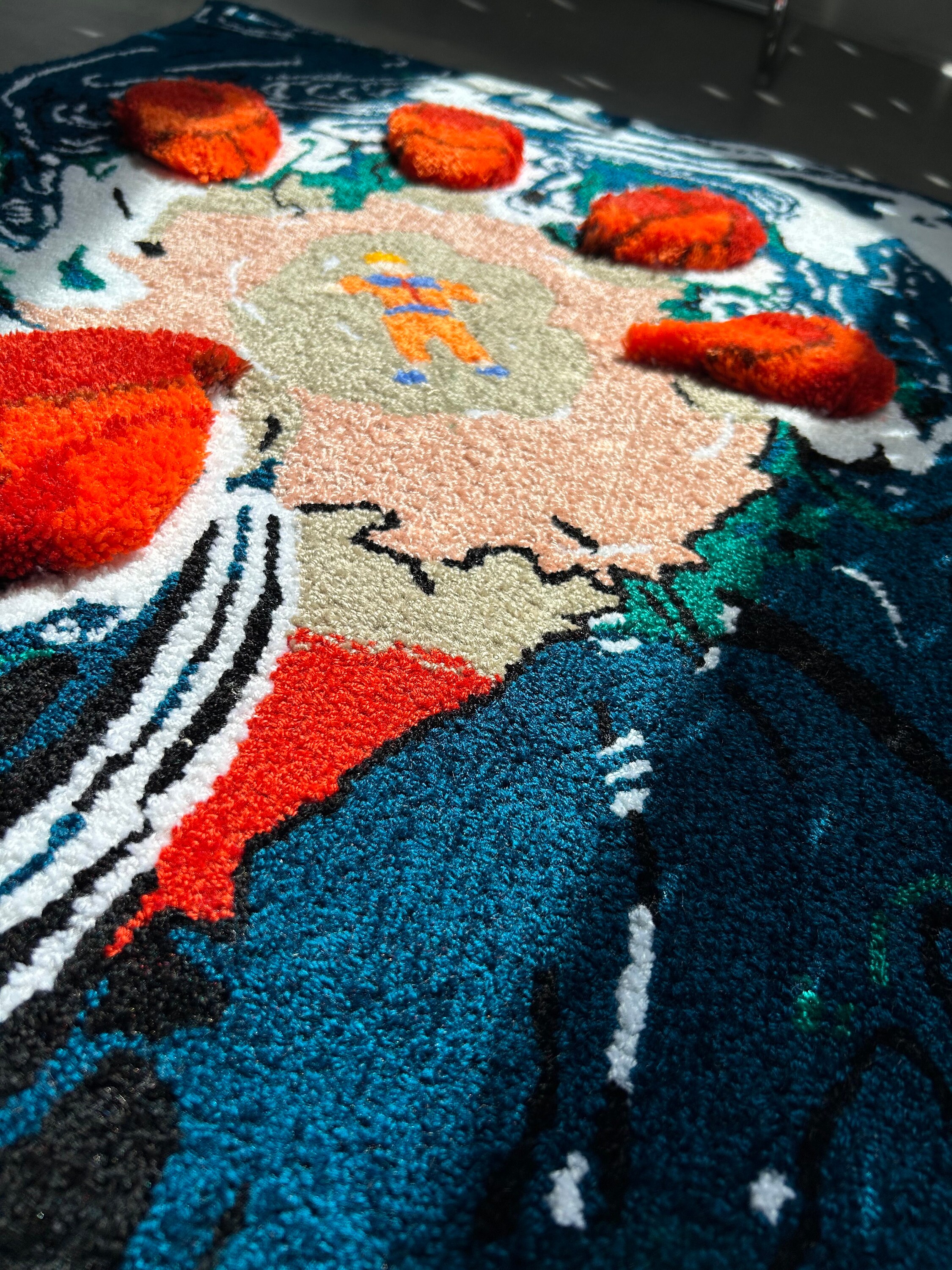 Handmade 3D Anime Rug: Custom Ninja Character Home Decor - Etsy