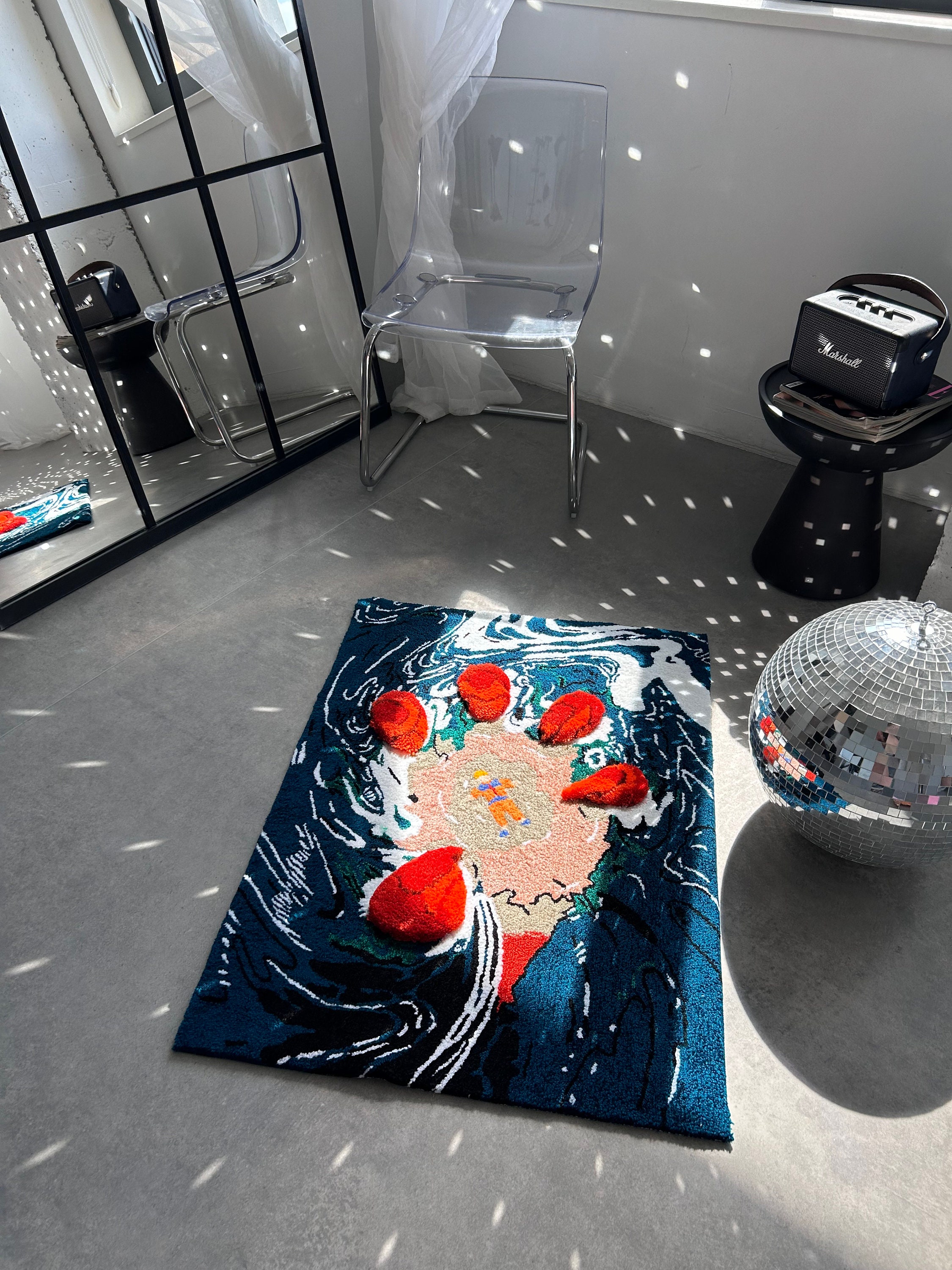Handmade 3D Anime Rug: Custom Ninja Character Home Decor - Etsy