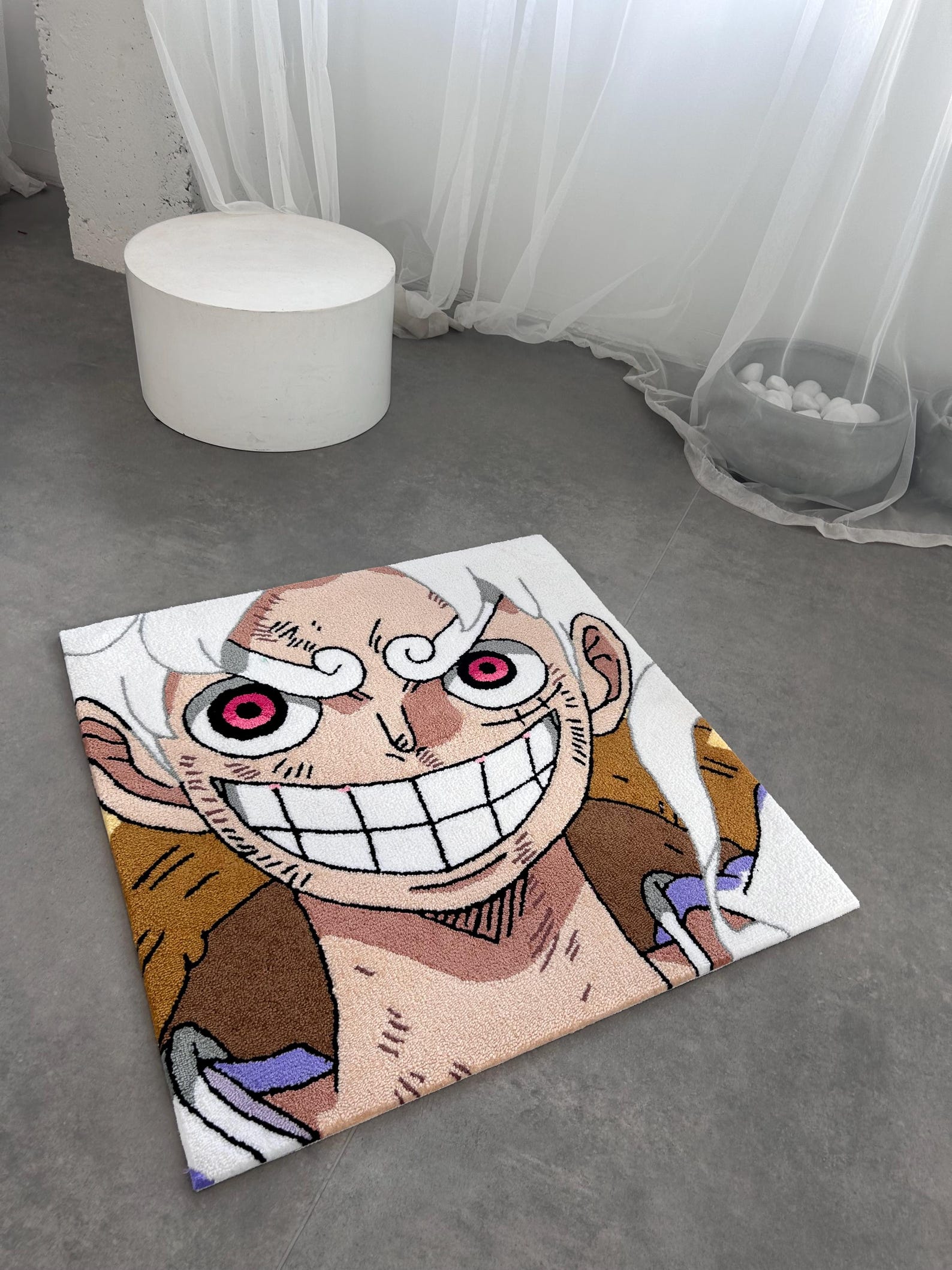 Handmade Anime Character Rug: Custom Pirate Design - Etsy