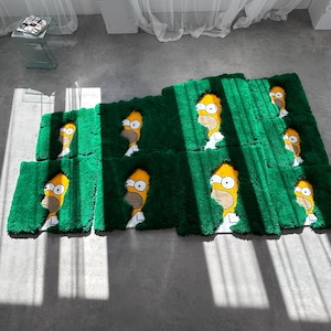 In the Bush Rug, Cartoon Rug, Handmade Rug, Cartoon Character Rug ...