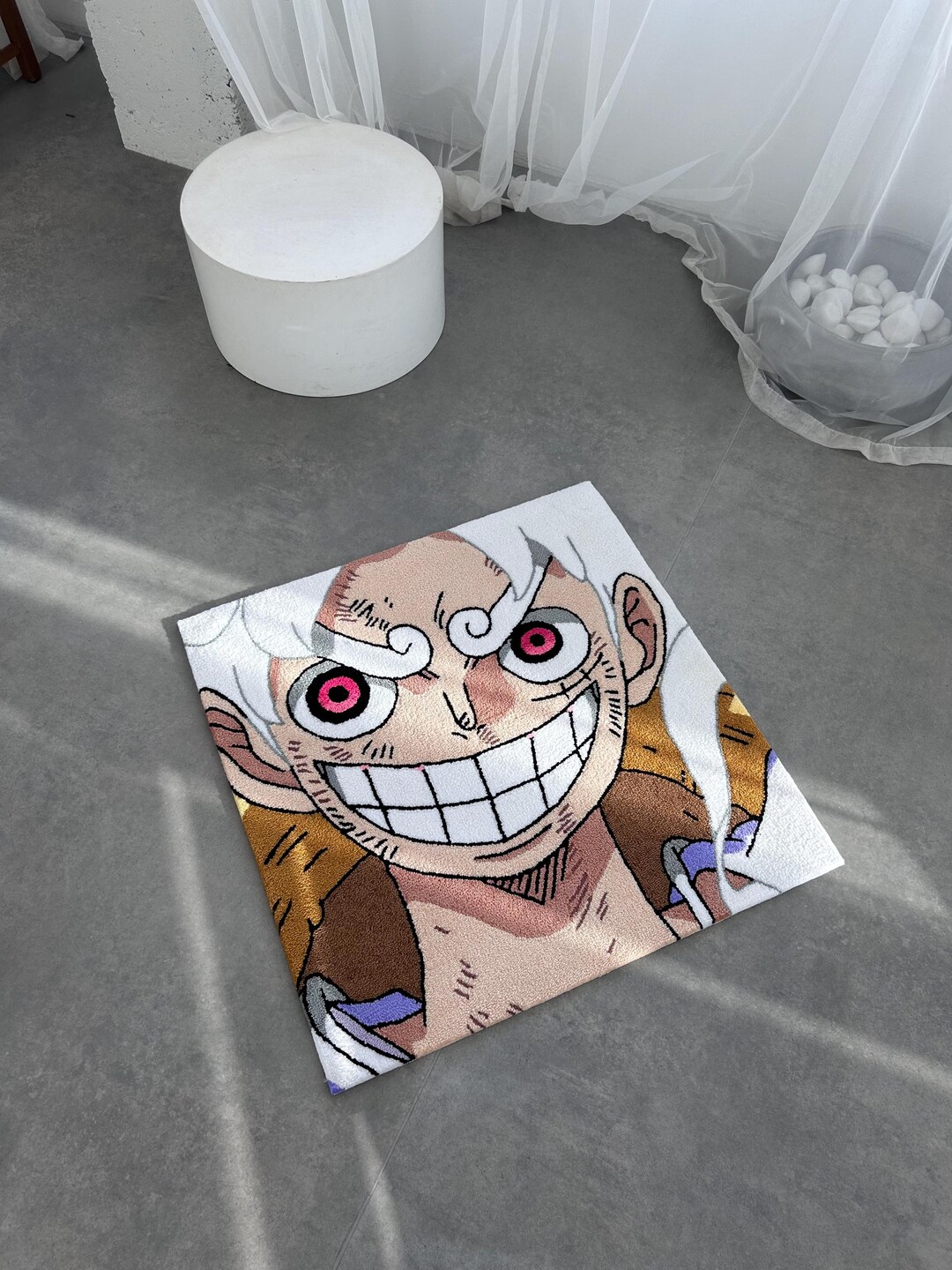 Handmade Anime Character Rug: Custom Pirate Design - Etsy