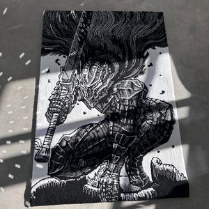 Scandinavian Berserk Rug, Warrior Guts Rug, Sword Rug, Popular Anime ...