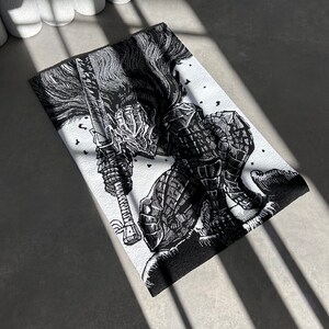 Scandinavian Berserk Rug, Warrior Guts Rug, Sword Rug, Popular Anime ...