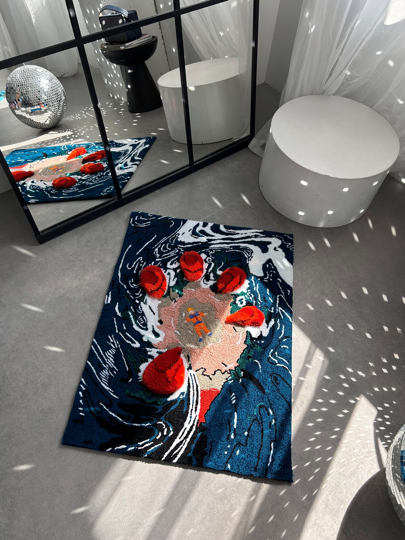 Handmade 3D Anime Rug: Custom Ninja Character Home Decor - Etsy