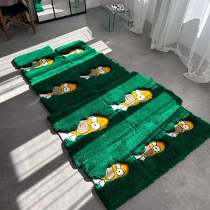 In the Bush Rug, Cartoon Rug, Handmade Rug, Cartoon Character Rug ...