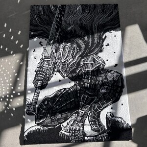 Scandinavian Berserk Rug, Warrior Guts Rug, Sword Rug, Popular Anime ...