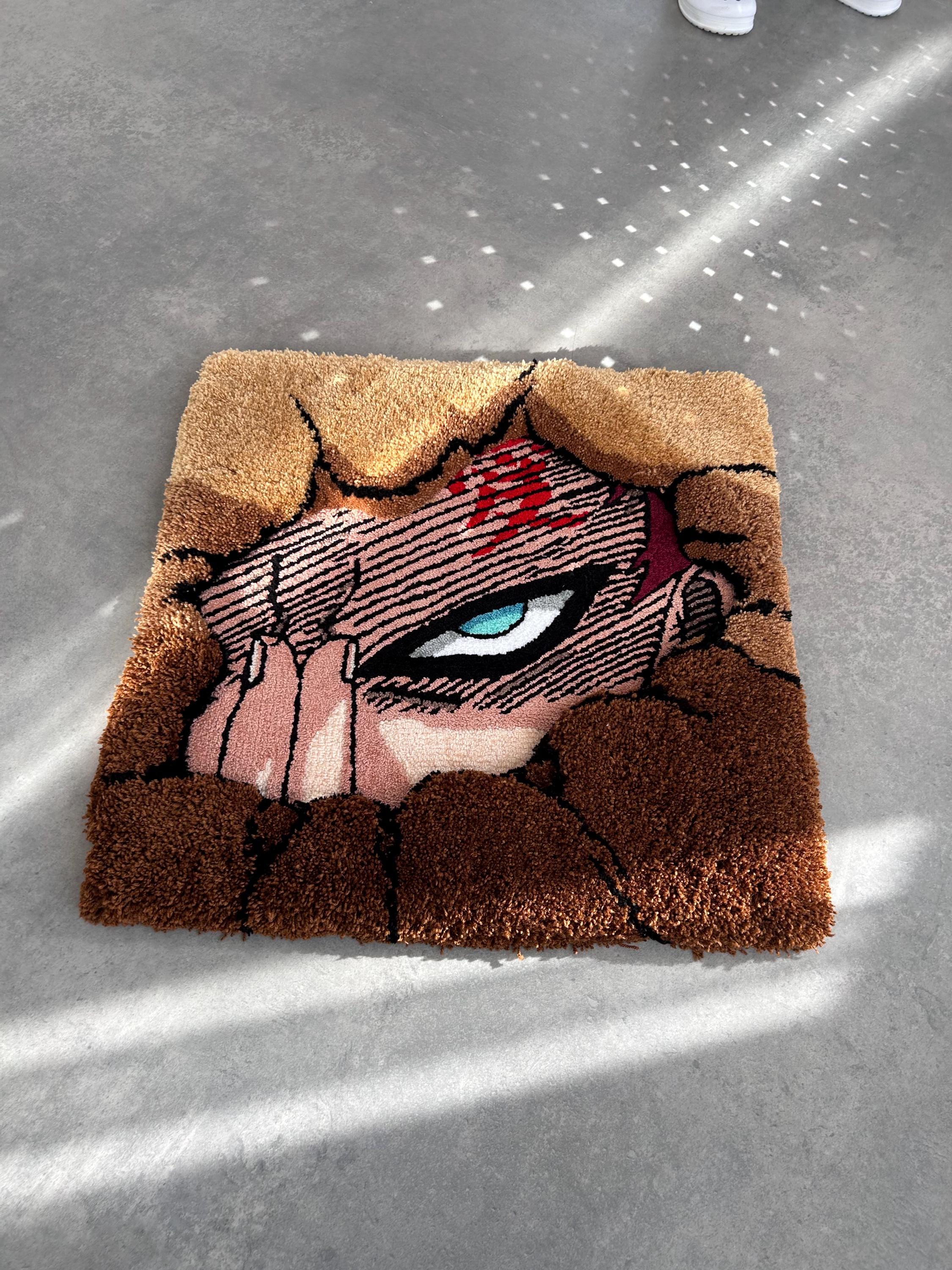 Handmade 3D Anime Rug: Sand Ninja Character Decor - Etsy