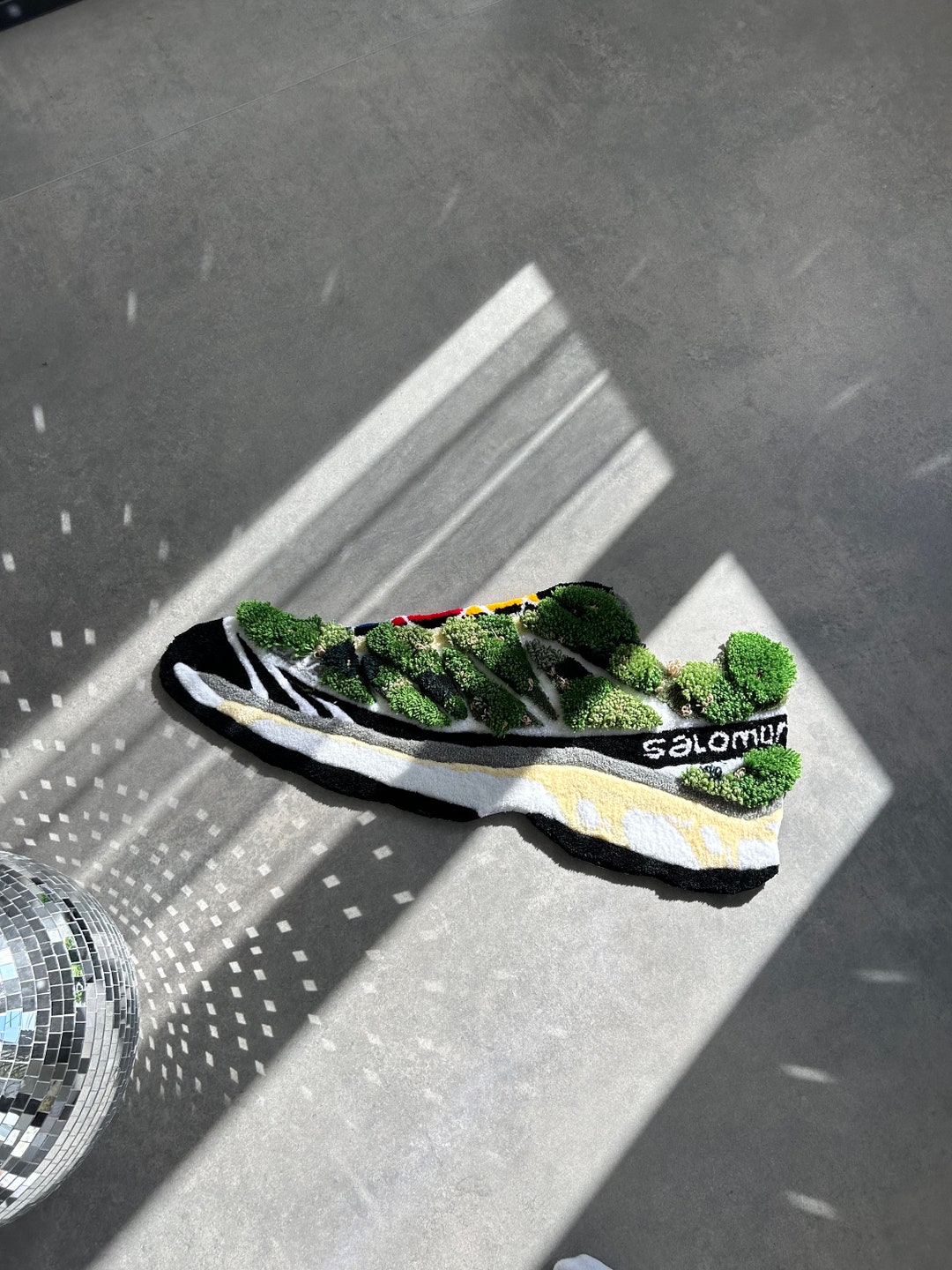 Sneaker Moss Tufted Rug Handmade Custom 3D - Etsy