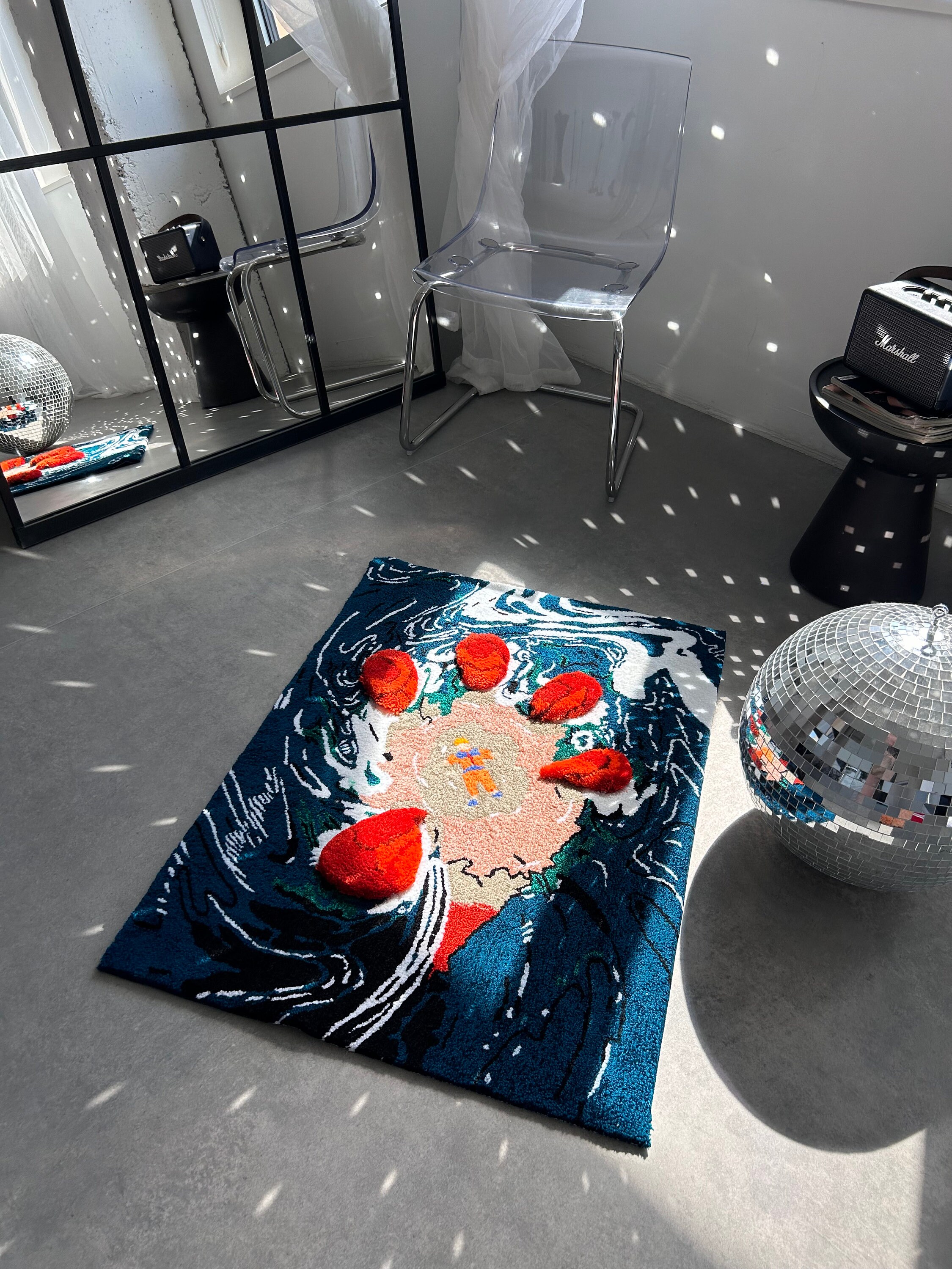 Handmade 3D Anime Rug: Custom Ninja Character Home Decor - Etsy