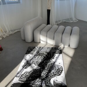 Scandinavian Berserk Rug, Warrior Guts Rug, Sword Rug, Popular Anime ...