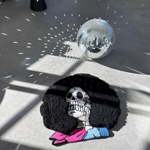 Skeleton Pirate Rug, Anime Character Rug, Handmade, Custom 3D Rug, Home ...