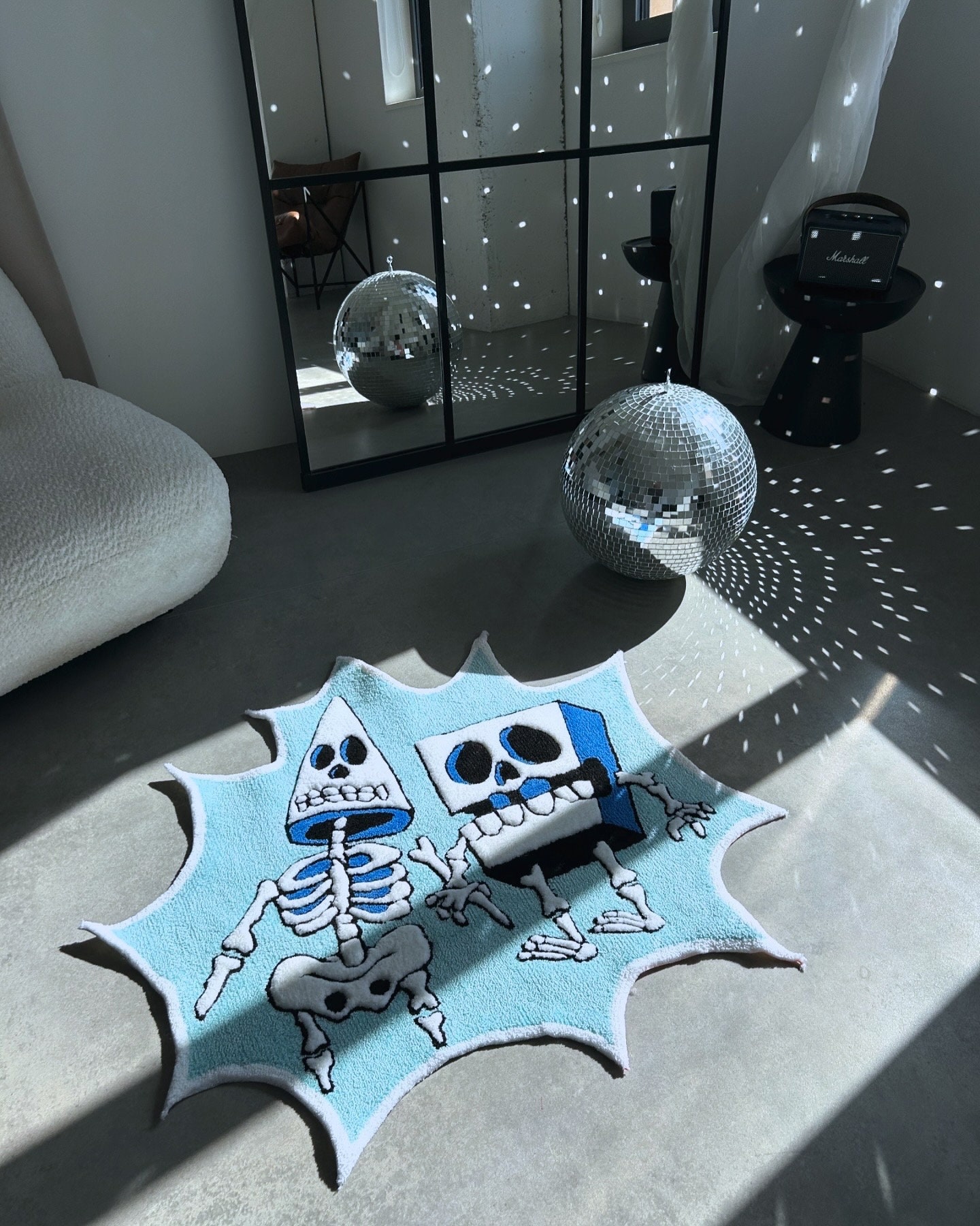 X-ray Skeleton Cartoon Character Rug Handmade Custom 3D - Etsy